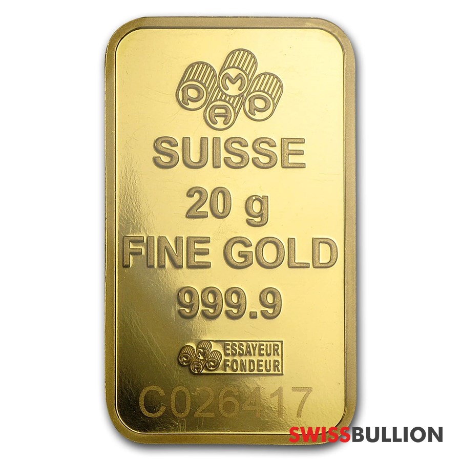 20 Gram PAMP Fortuna Gold Bar